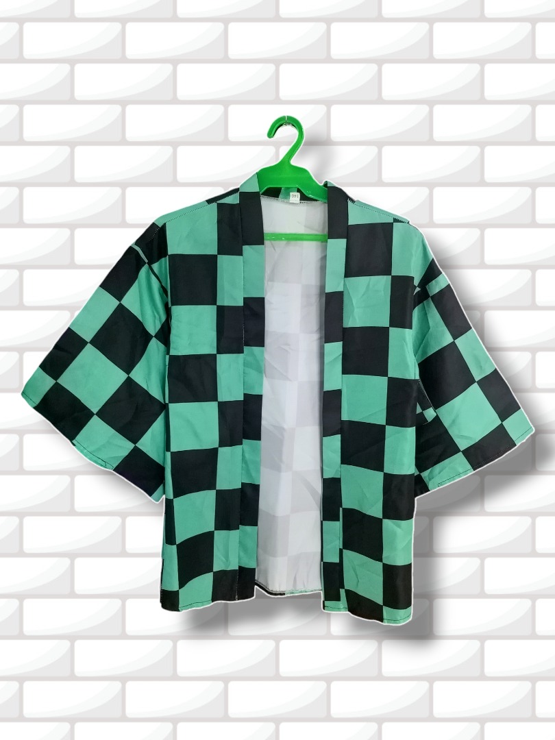 Kamado Tanjiro Kimono Cloak Cosplay Outfit, Babies & Kids, Babies ...