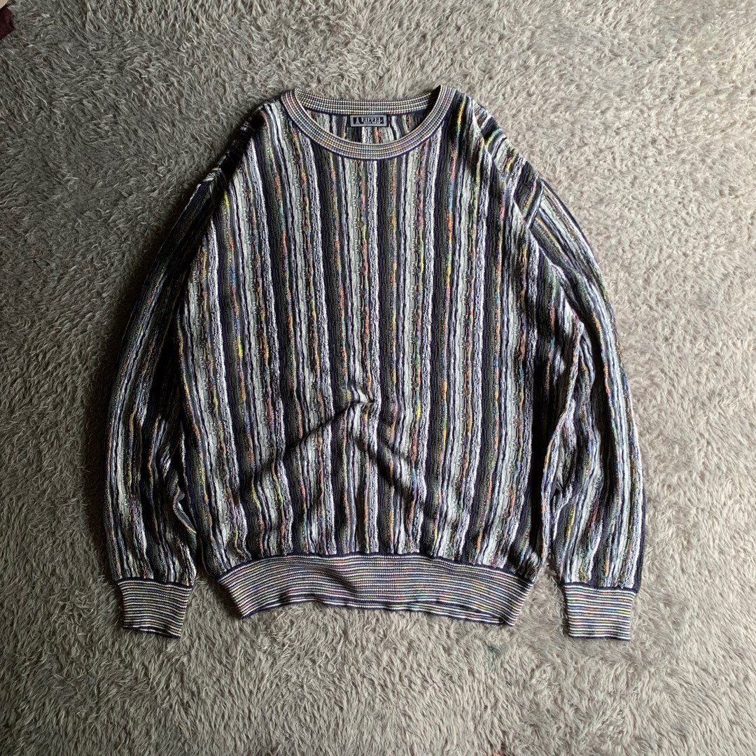 Knitwear Texture 3D, Fesyen Pria, Pakaian , Baju Luaran di Carousell