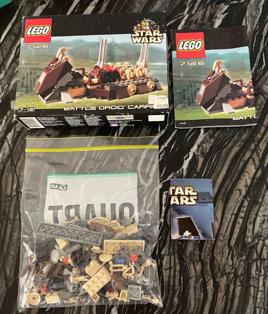 Lego Battle Droid Carrier Set 7126 Star Wars, 興趣及遊戲, 玩具 & 遊戲類 - Carousell