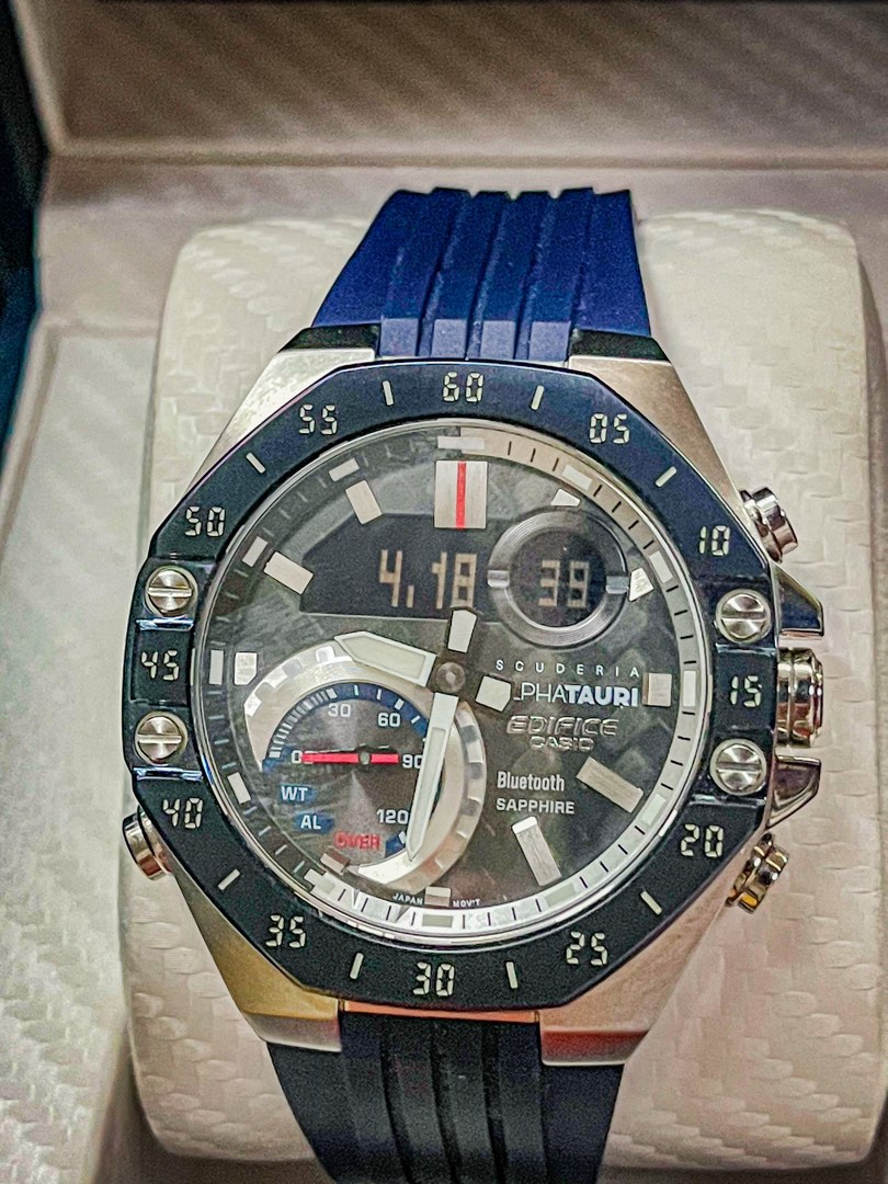 Limited Ed Scuderia Alpha Tauri Edifice Watch, Men's Fashion, Watches ...