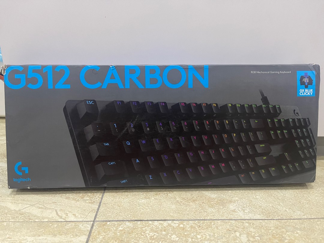 Logitech G512 Carbon wired keyboard, Computers & Tech, Parts ...