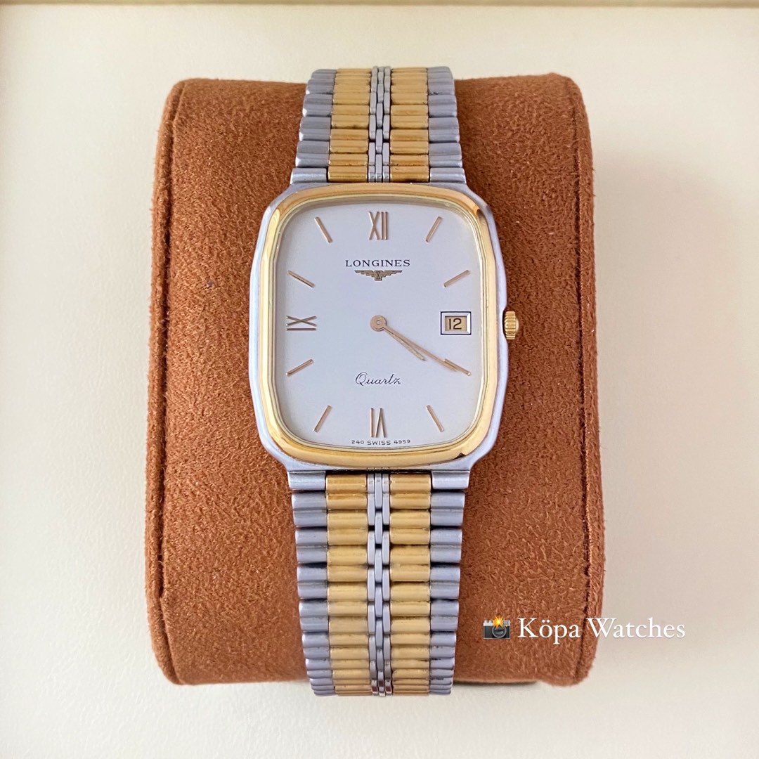 Longines Slim Two tone Watch (Rare), Men's Fashion, Watches ...