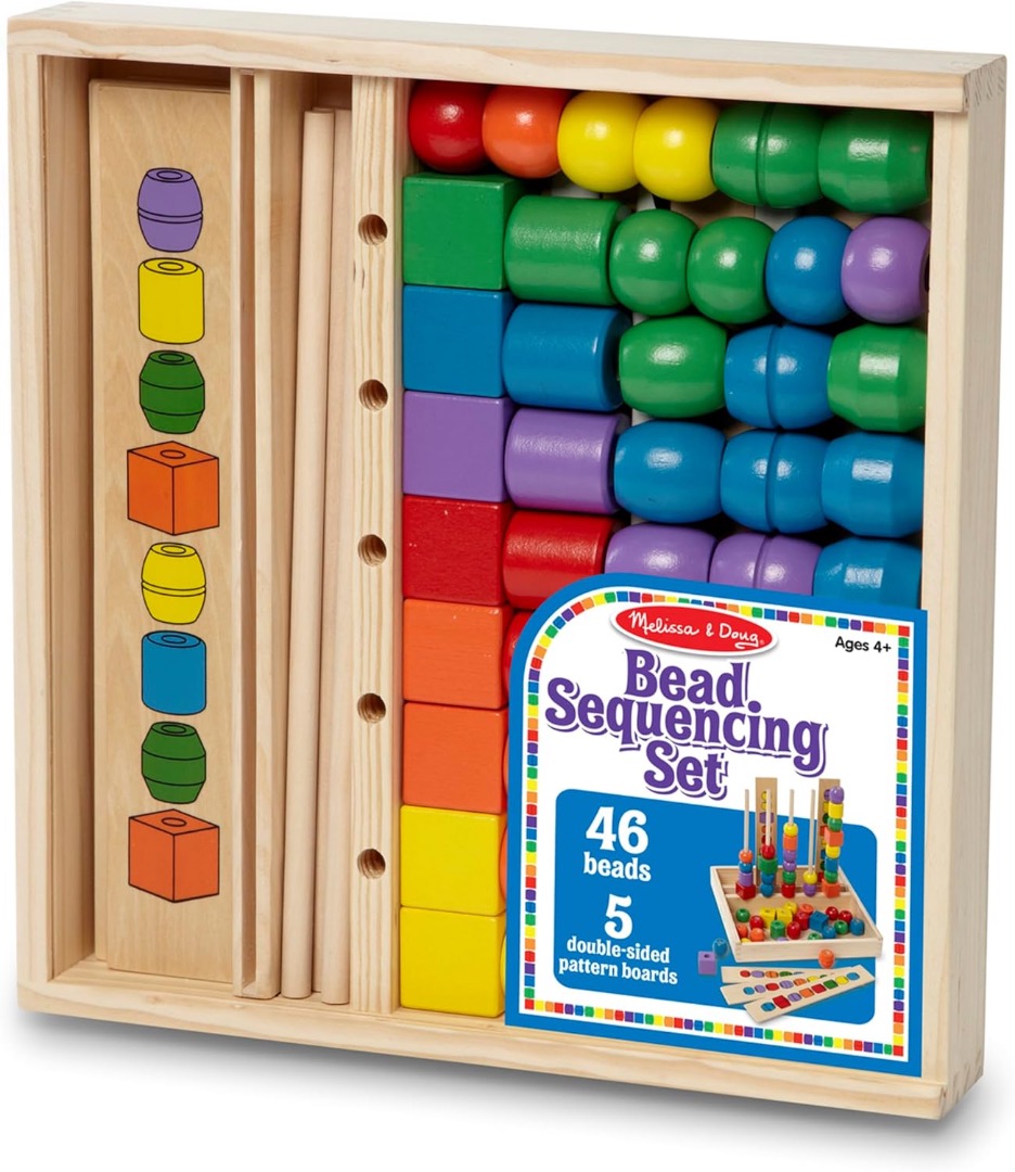 Melissa & Doug Bead Sequencing Set, Hobbies & Toys, Toys & Games on ...