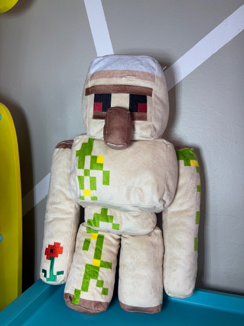 Minecraft Iron Golem Plush Doll, Hobbies & Toys, Toys & Games on Carousell