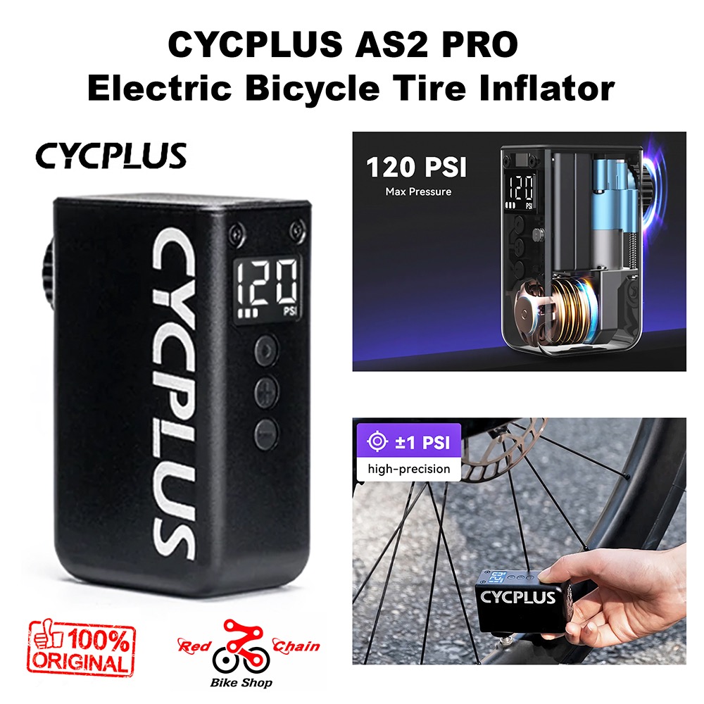 NEW improved CYCPLUS AS2 PRO Mini Electric Bicycle Tire Inflator ...