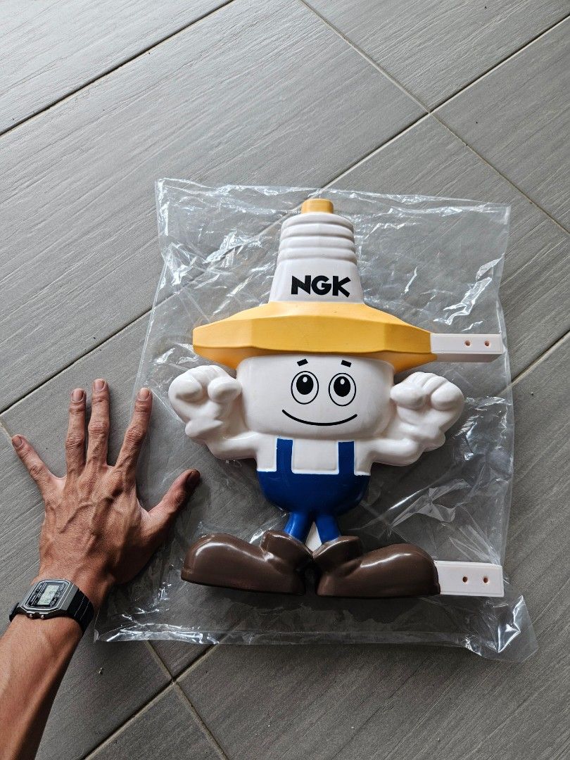 NGK Plug Boy Mascot Wall display, Hobbies & Toys, Collectibles ...