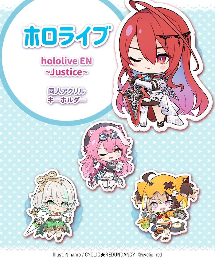[No.4] [C105] [PO till 29 Dec 2024] Hololive comiket doujin acrylic keychain ID EN myth advent ...