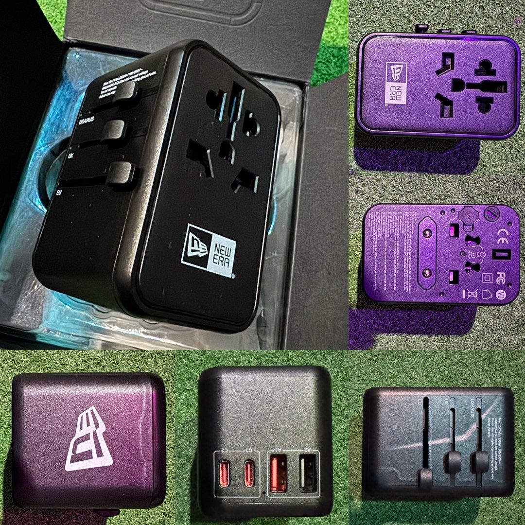ORIGINAL New Era 100W Universal Travel Adapter International Multi Fast ...