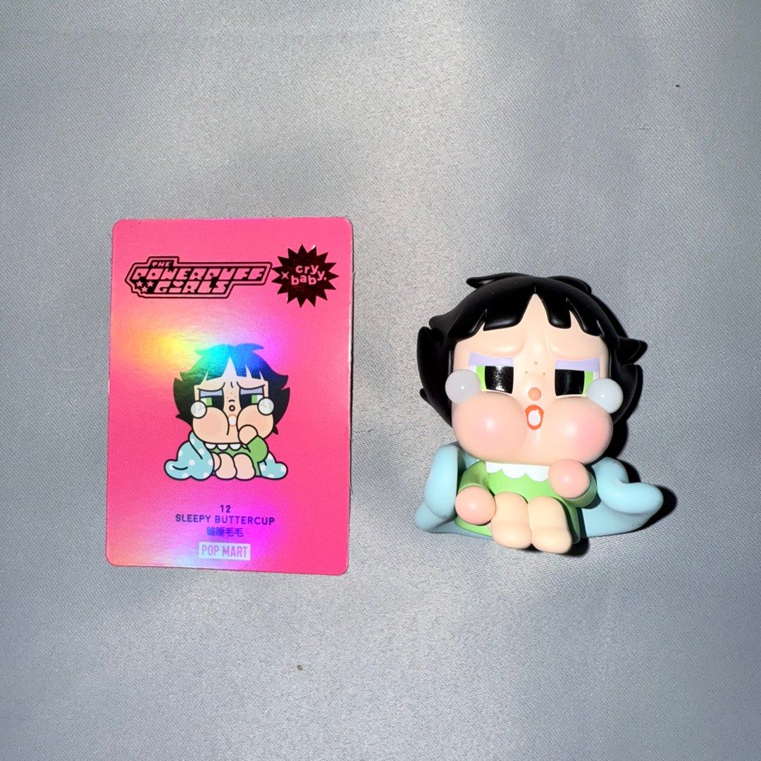 Popmart The Powerpuff Girls x Cry Baby - Sleepy Buttercup, Hobbies ...