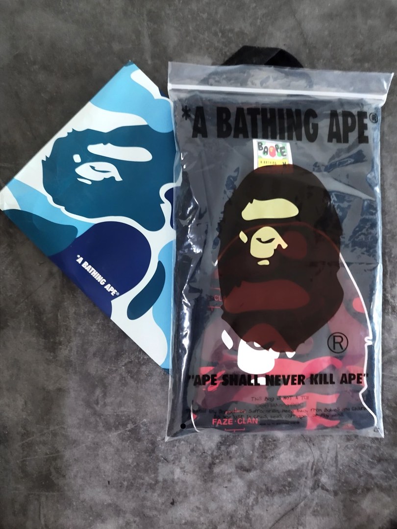 Prelove BAPE Bathing Ape x Faze Clan 100% original, Men's Fashion, Tops ...