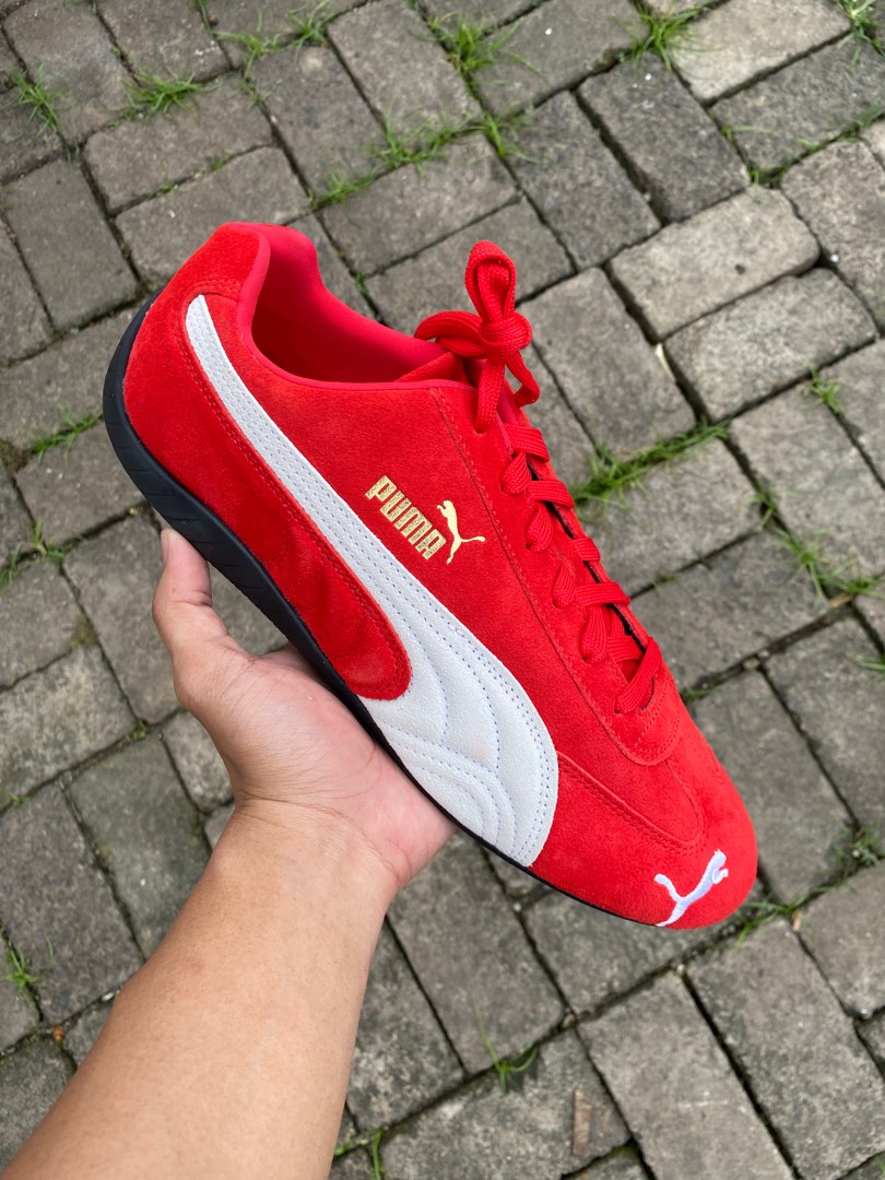 PUMA SPEEDCAT RED, Fesyen Pria, Sepatu , Sneakers di Carousell