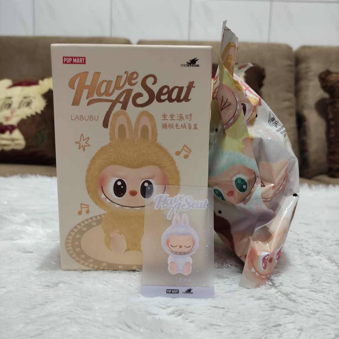 [READY ORIGINAL 100%] LABUBU V2 HAVE A SEAT SELECTED - ZIZI, Toys ...