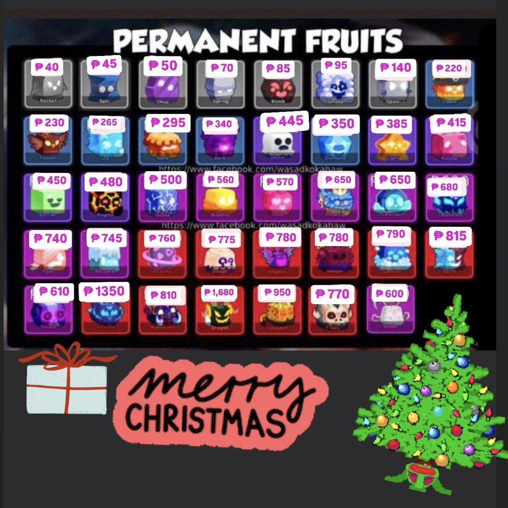 ROBLOX BLOX FRUITS BLOXFRUIT BLOXFRUITS PERMANENT FRUIT PERM DRAGON ...