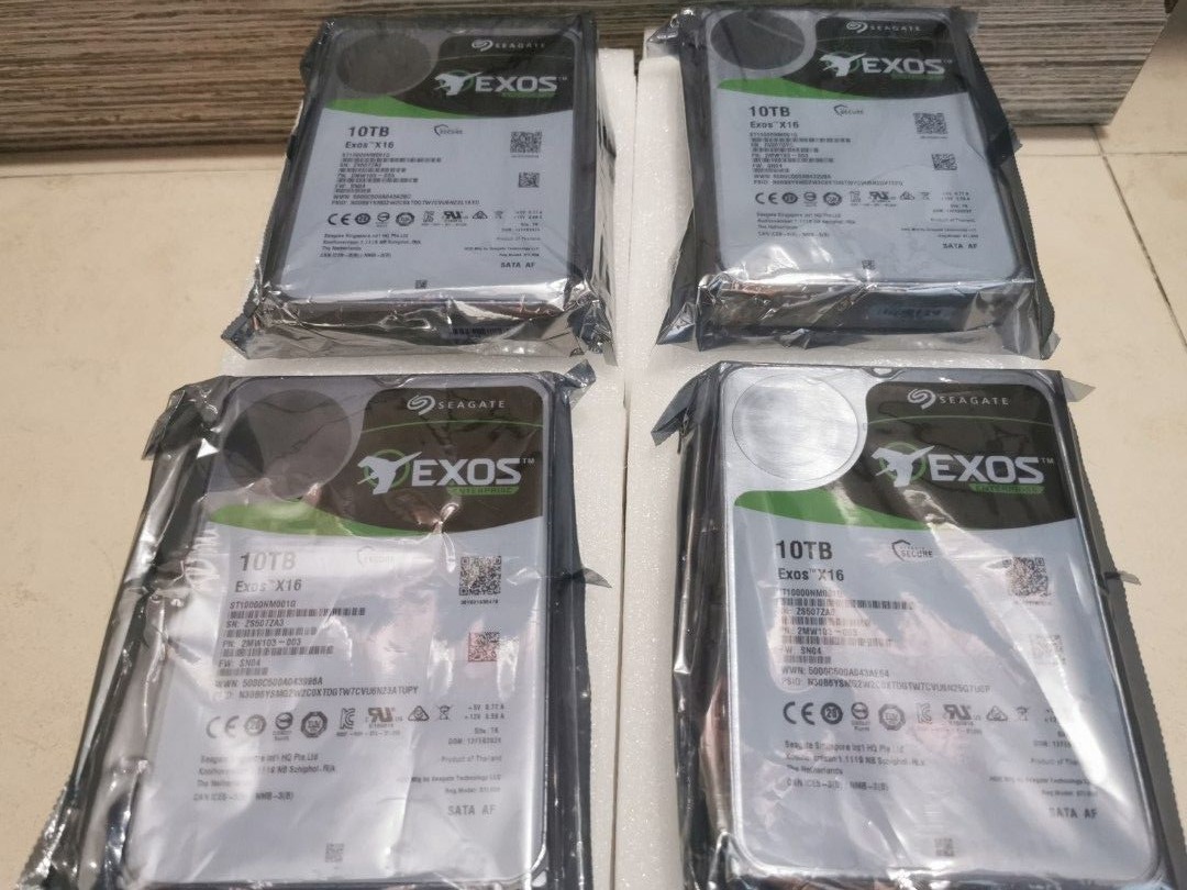 Seagate Exos 10tb X16 hdd, Computers & Tech, Parts & Accessories, Hard ...