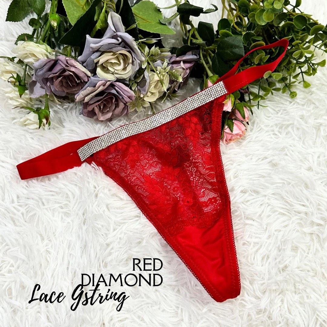 Sexy Red Gstring, Women's Fashion, New Undergarments & Loungewear on ...
