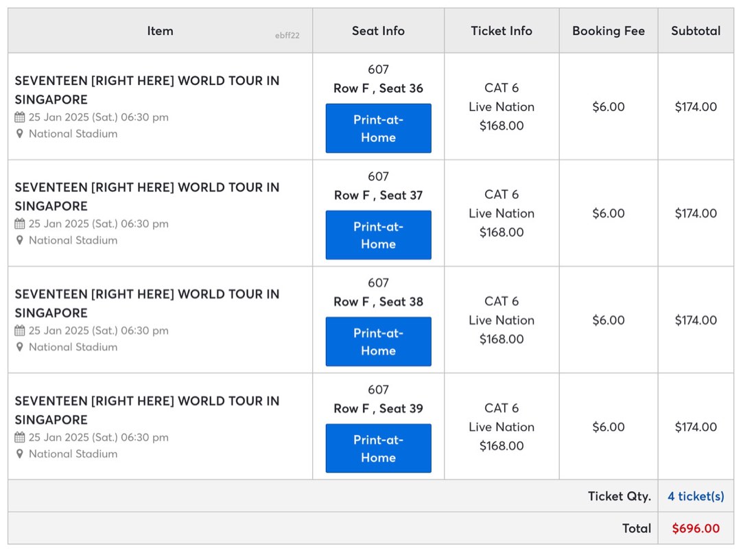 Singapore Seventeen Concert Day 1, Tickets & Vouchers, Event Tickets on Carousell