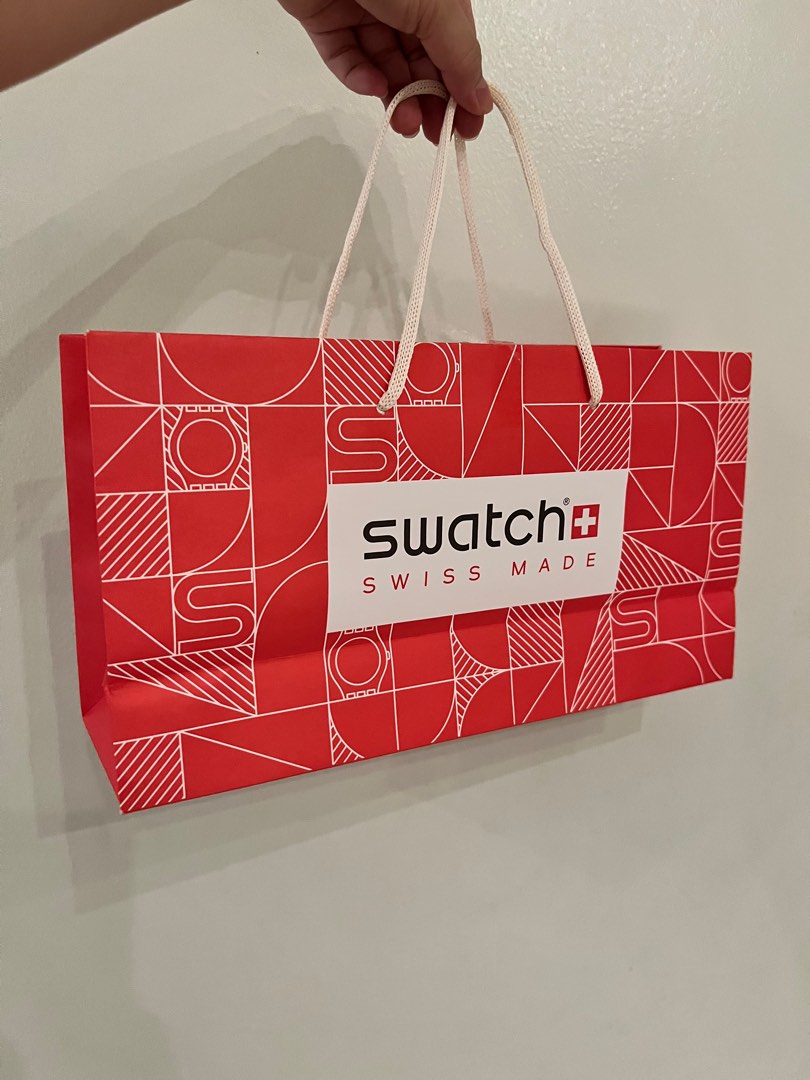 Swatch paper bag brand new guaranteed authentic, Women's Fashion, Bags ...