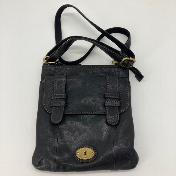 Tas selempang fossil vintage original kulit asli, Fesyen Pria, Tas ...