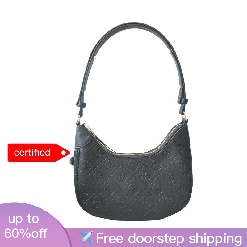 Tory burch purse t monogram crescent bag woman's shoulder bag, Women's ...