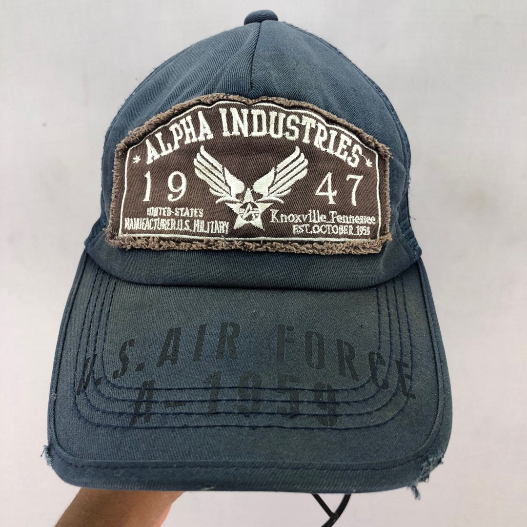 Vintage Alpha Industries Trucker Hat, Men's Fashion, Watches ...