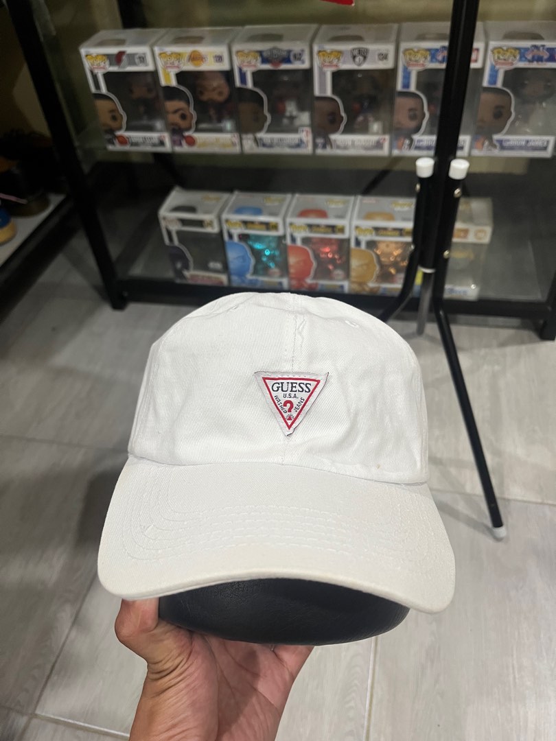 Vintage Guess Dad Cap (Unisex) / White / Adjustable Tuck Strap with ...