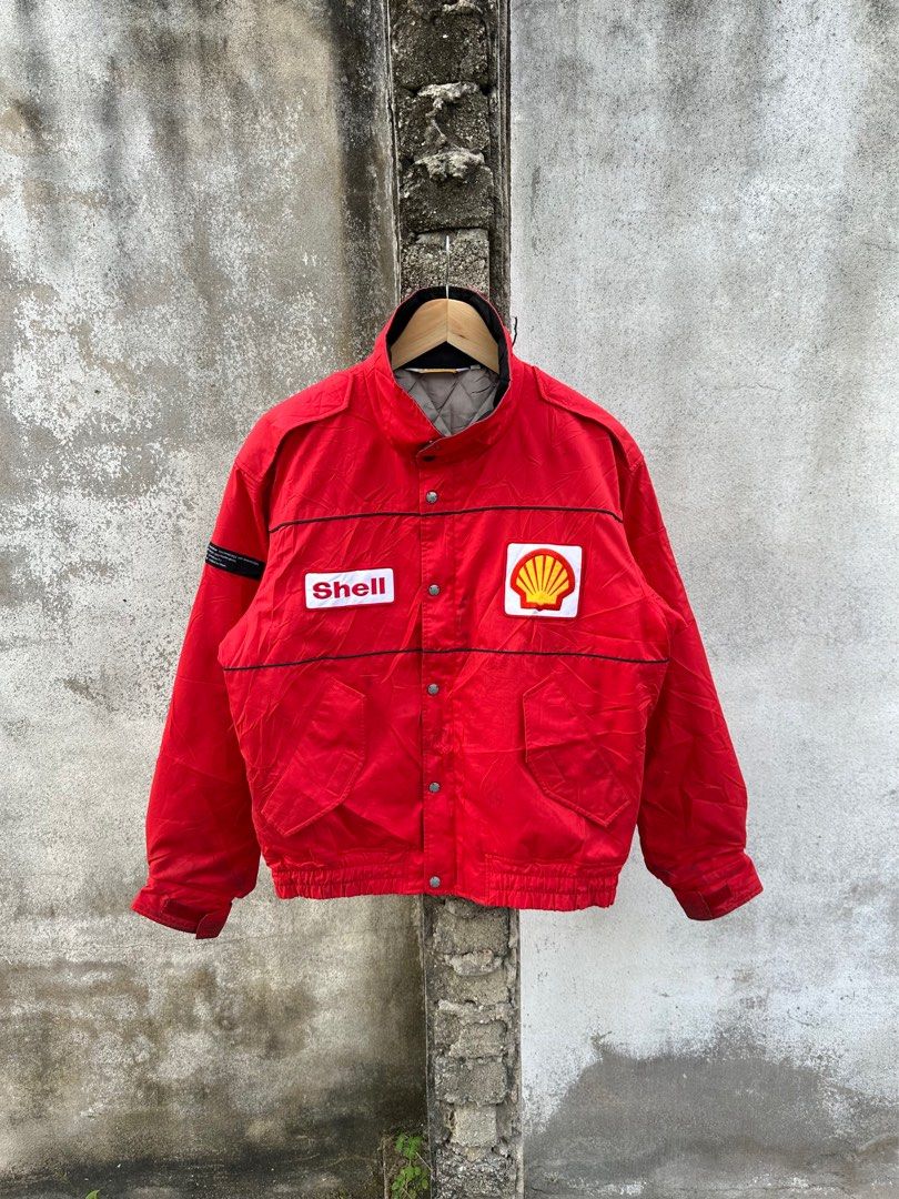 Vintage Shell Racing Bomber Jacket, Men's Fashion, Coats, Jackets and ...