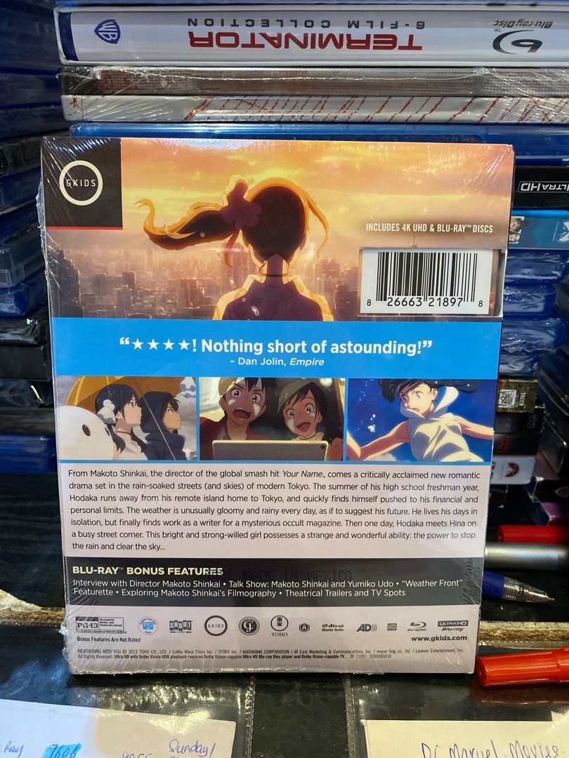 WEATHERING WITH YOU 4K ULTRA HD+ BLU RAY, Hobbies & Toys, Music & Media ...