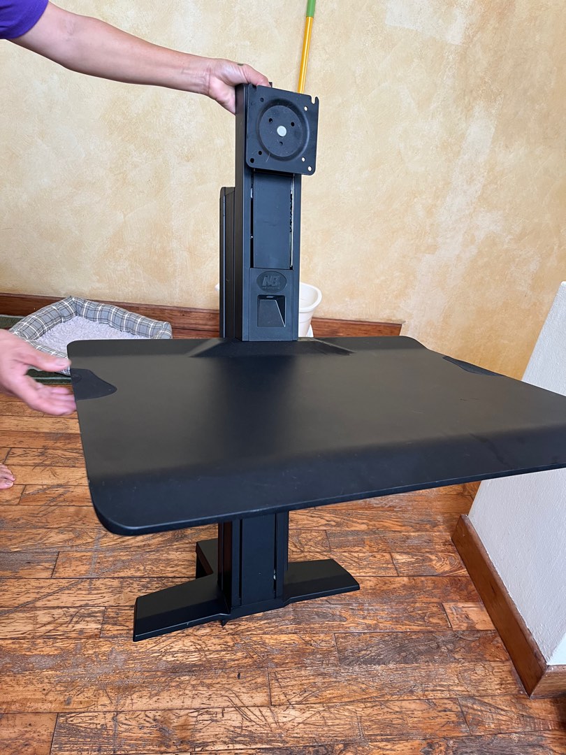 Adjustable height monitor stand, Computers & Tech, Desktops on Carousell