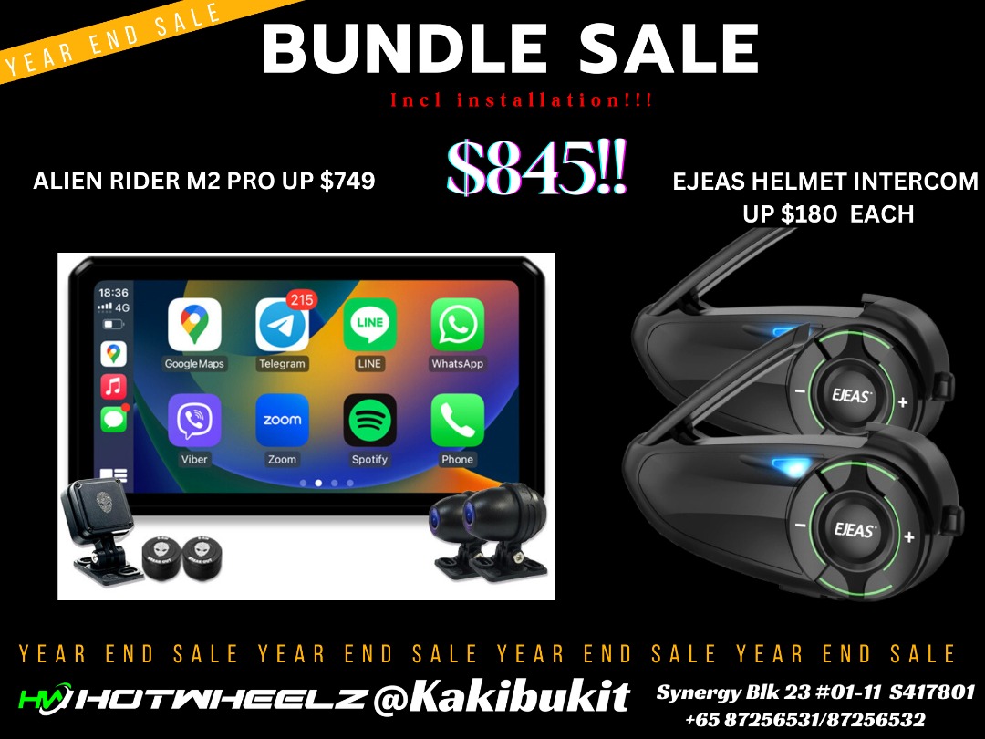 ALIEN RIDER M2 PRO CAR PLAY WITH EJEAS INTERCOM Q8x2 YEAR END SALE ...