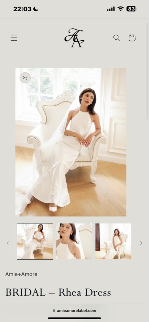 Amie Amore Label BRIDAL Rhea Dress, Women's Fashion, Dresses & Sets ...