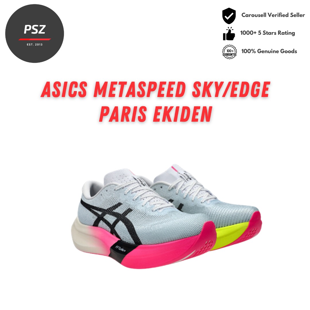 Asics Metaspeed Paris Edge/Sky Ekiden - Light Blue/ Black, Men's ...