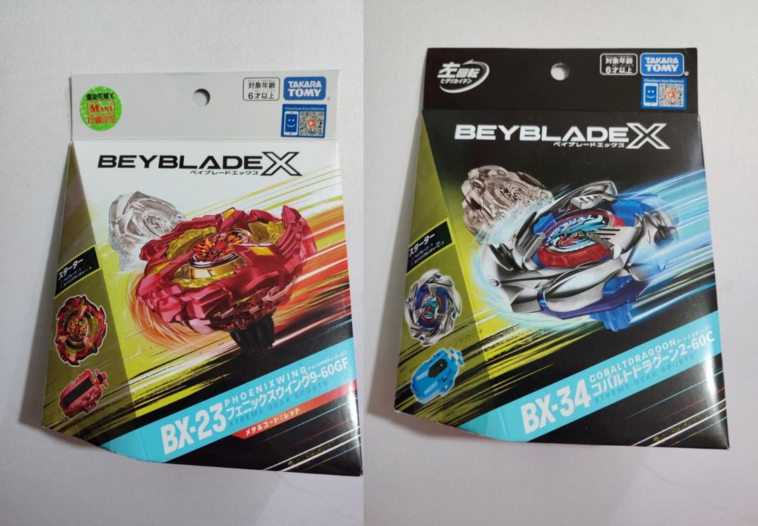 Beyblade X BX-23 Phoenix Wing / BX-34 Cobalt Dragoon Asia Brand New - Non Ban kee , Hobbies ...