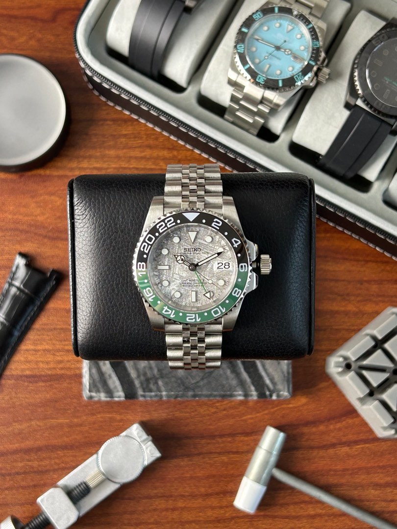 [Built] Seiko Sprite GMT Master ii in Meteorite, Men's Fashion, Watches ...