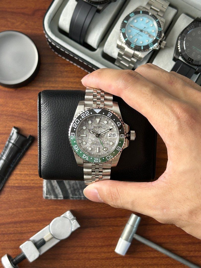 [Built] Seiko Sprite GMT Master ii in Meteorite, Men's Fashion, Watches ...