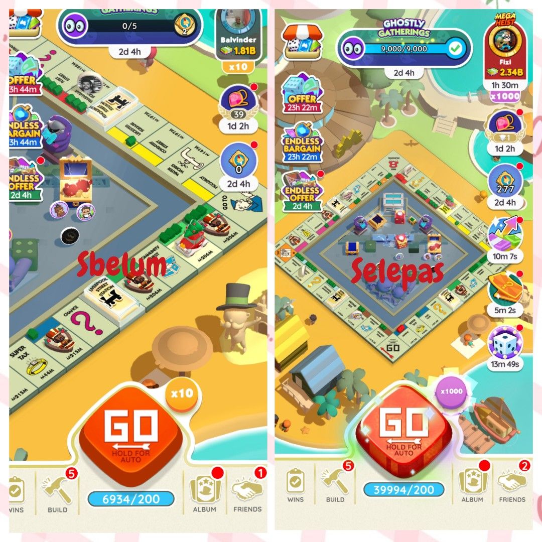 Carry/ Joki Monopoly Go, Video Gaming, Gaming Accessories, In-Game ...