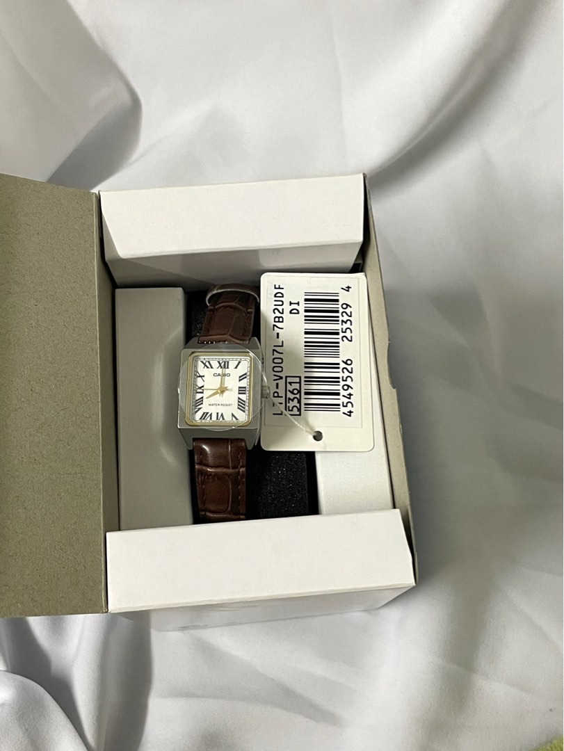 Casio Brown Leather Watch, Women's Fashion, Watches & Accessories ...