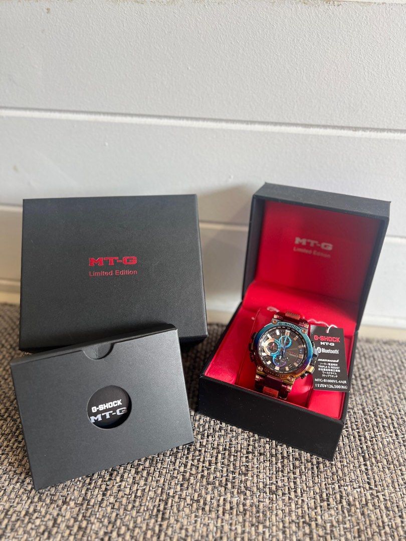 Casio G-Shock Volcanic Lighting Series Rainbow Ion Plated Bezel MTG ...