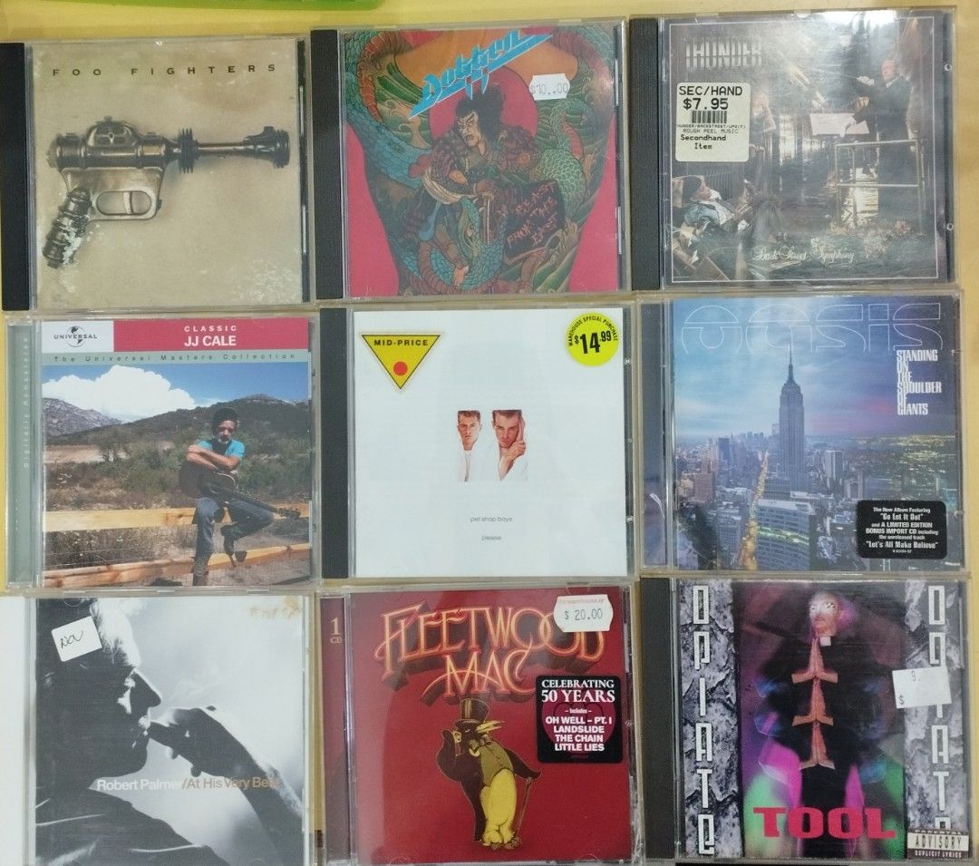 (CD) FOO FIGHTERS DOKKEN THUNDER JJ CALE PET SHOP BOYS OASIS ROBERT PALMER FLEETWOOD MAC TOOL ...