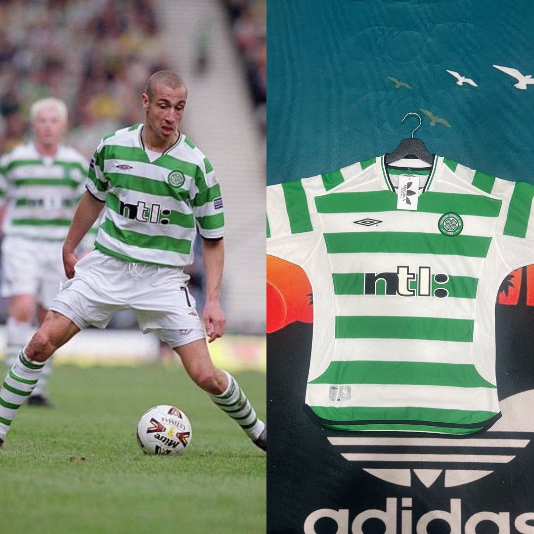 Celtic Home Jersey 2001, Men's Fashion, Tops & Sets, Tshirts & Polo ...
