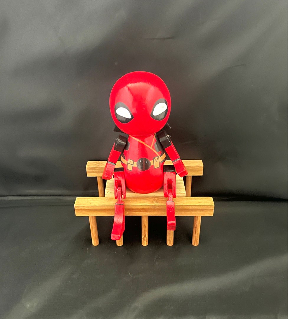 Deadpool Character from wood, Hobbies & Toys, Stationery & Craft ...