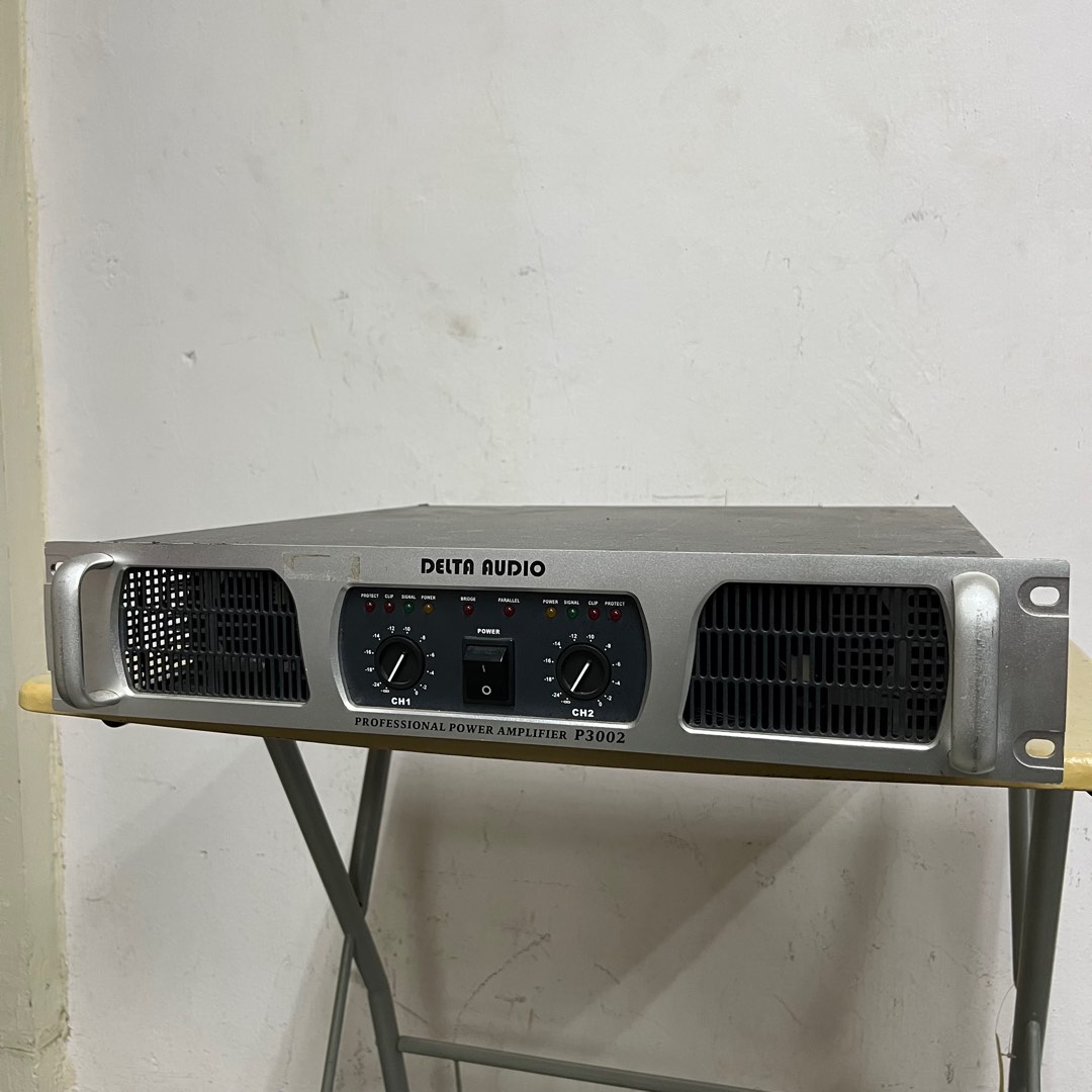 Delta Audio Power Amplifier P3002 (2x300W), Audio, Soundbars, Speakers ...