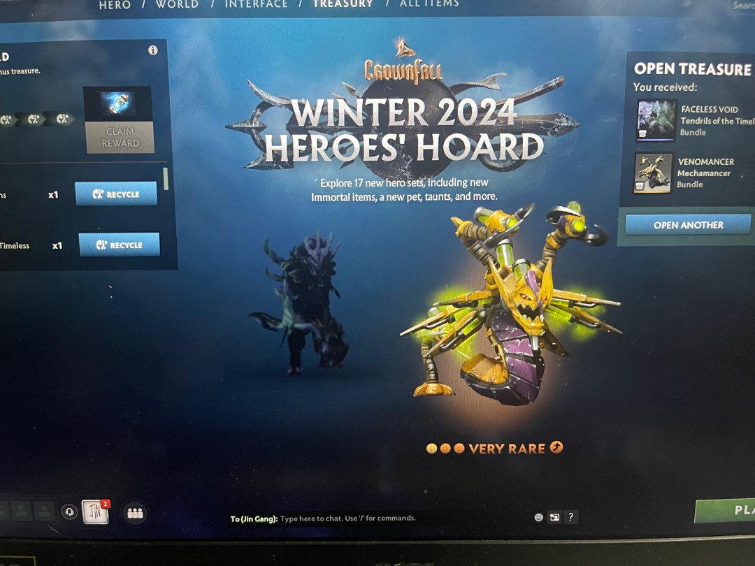 Dota 2 heroes hoard winter frostivus 2024 immortal, Video Gaming, Video Games, Others on Carousell