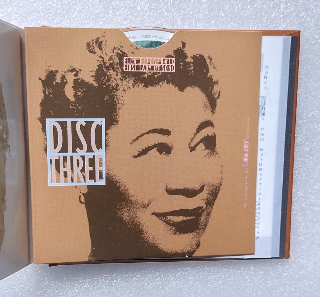 ELLA FITZGERALD First Lady of Song 3 CD Book, Audio, Portable Audio ...