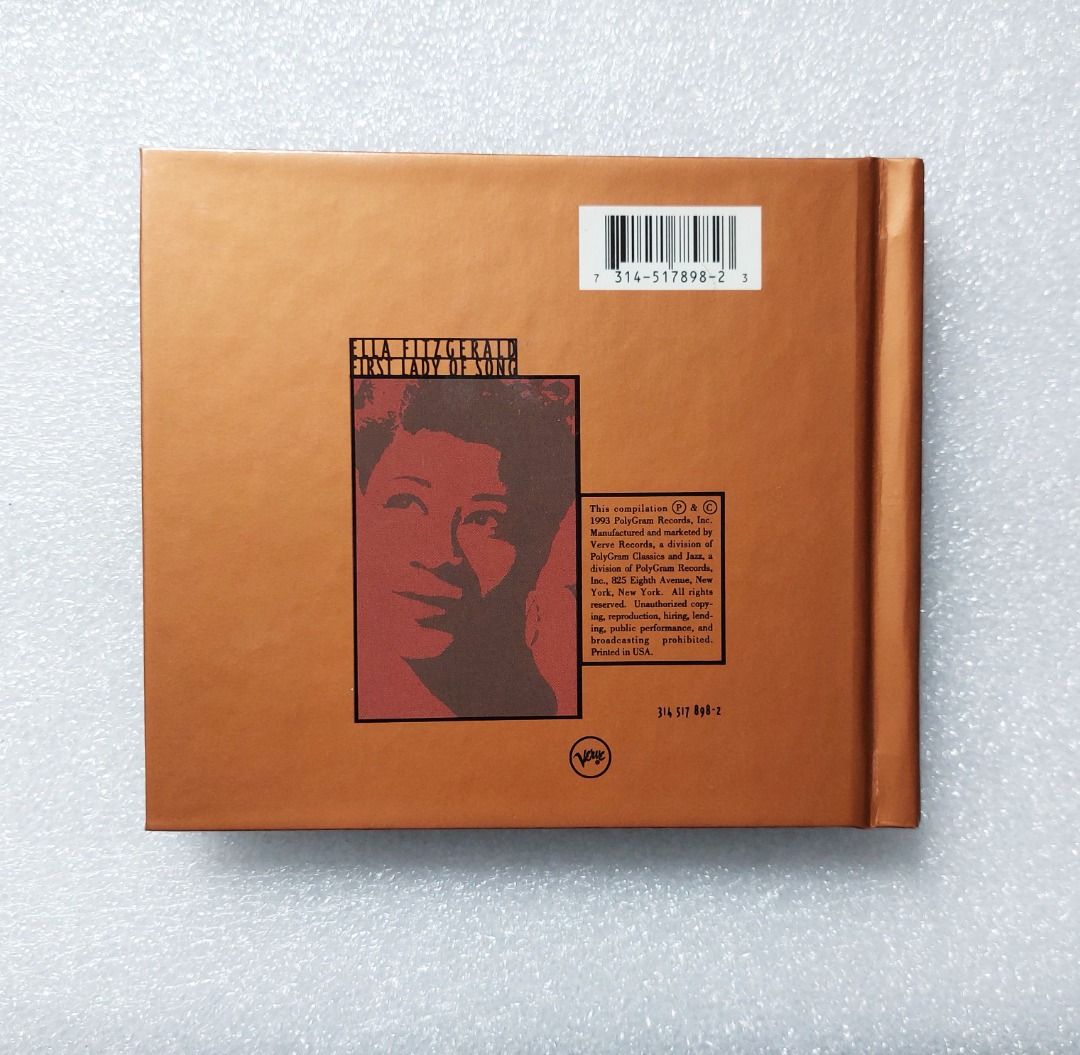 ELLA FITZGERALD First Lady of Song 3 CD Book, Audio, Portable Audio ...