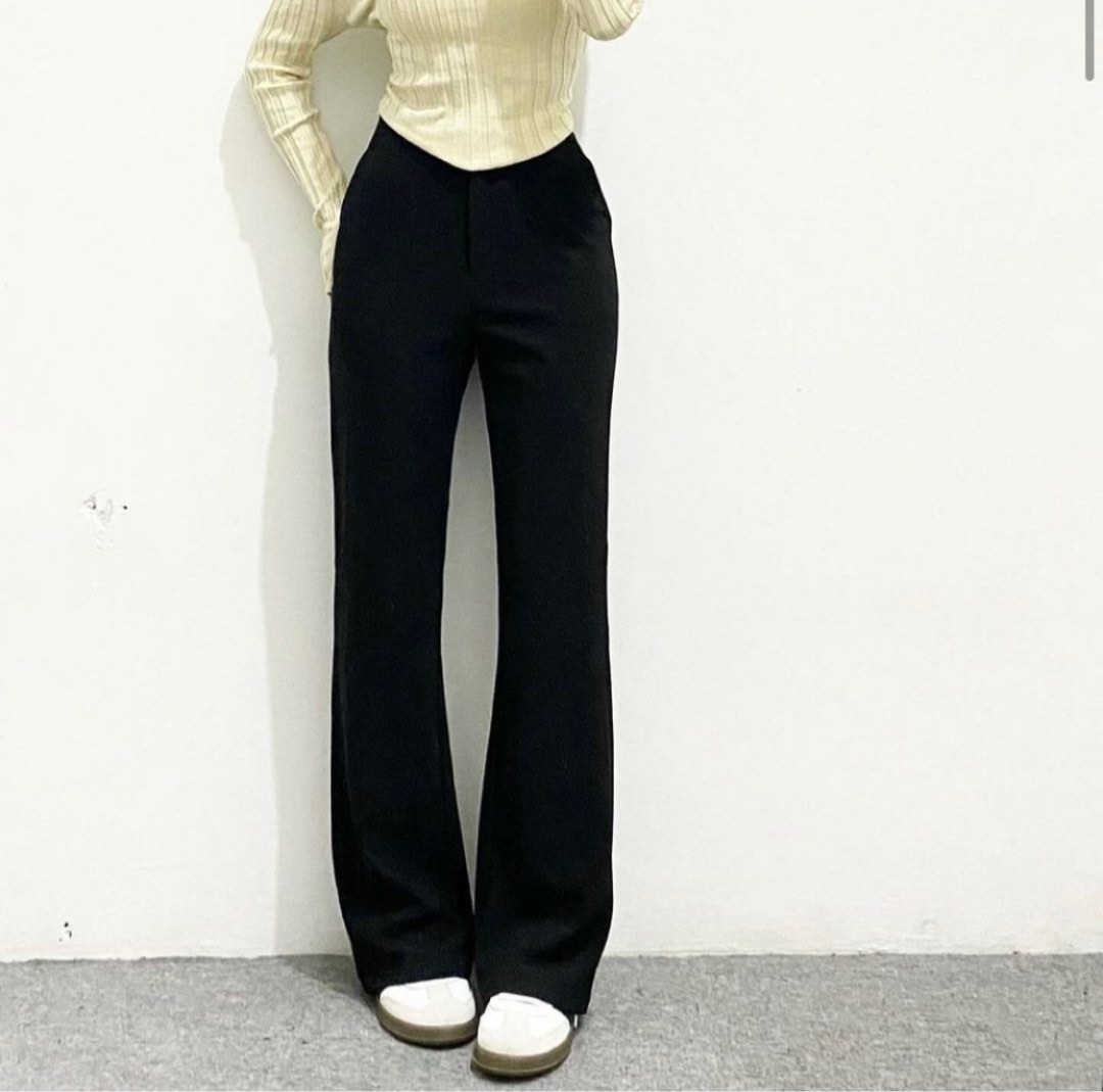 flared pants celana cutbray hitam bukan uniqlo zara sivali ecinos ...