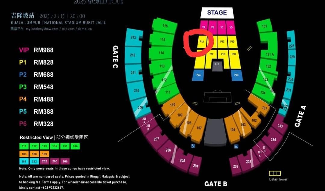 GEM G.E.M. WORLD TOUR MALAYSIA TICKET, Tickets & Vouchers, Event ...