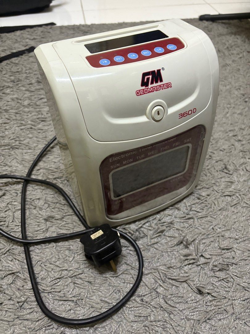 GEOMASTER 360D Time Recorder / perakam masa Geomaster, Computers & Tech ...