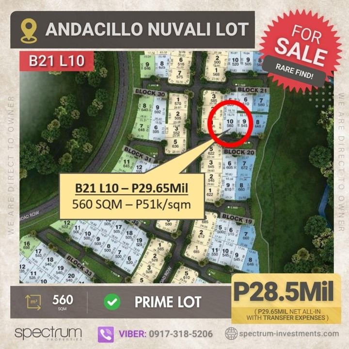 Good Buy! For Sale! Andacillo Nuvali Lot by Ayala Land Premier, Property, For Sale, Lot on Carousell