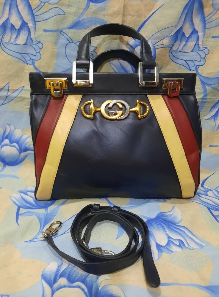 GUCCI tricolor ZUMI 2way sling bag, Luxury, Bags & Wallets on Carousell