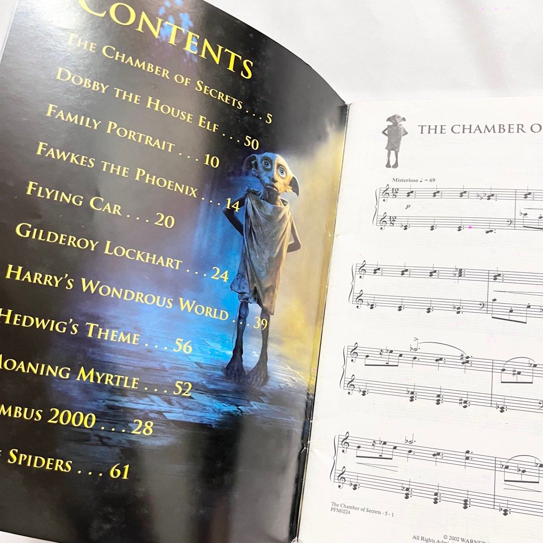 Harry Potter Piano Score, Hobbies & Toys, Music & Media, Music Scores ...